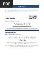 The Five Kalima's: 1. Kalimah Tayyibah | PDF | Islamic Belief And ...
