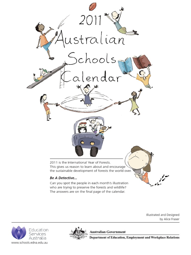 2011 Australian Schools Calendar | PDF | Australia | Trees