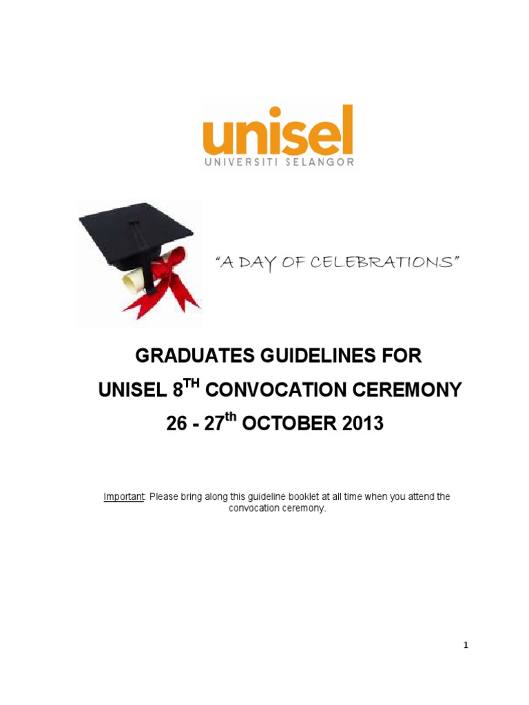 Guideline 8th Graduation Ceremony | PDF | Identity Document | Graduation