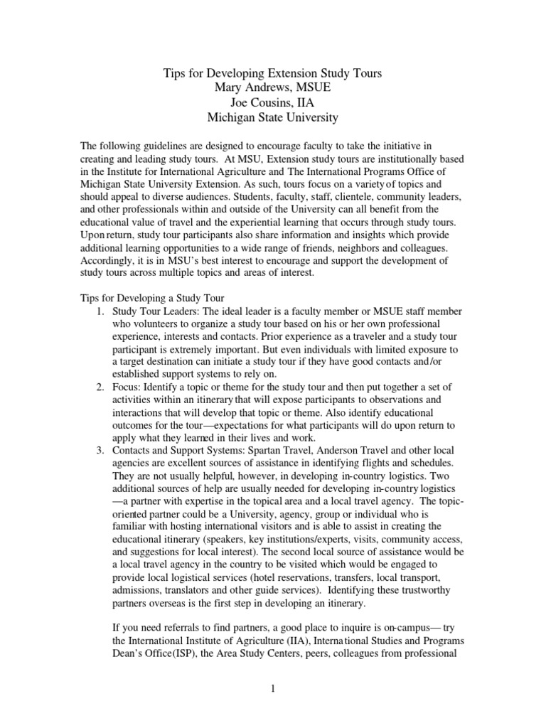 Tips | PDF | Guide Book | Michigan State University