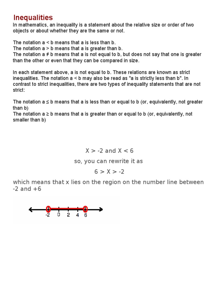 Inequality Notes | PDF