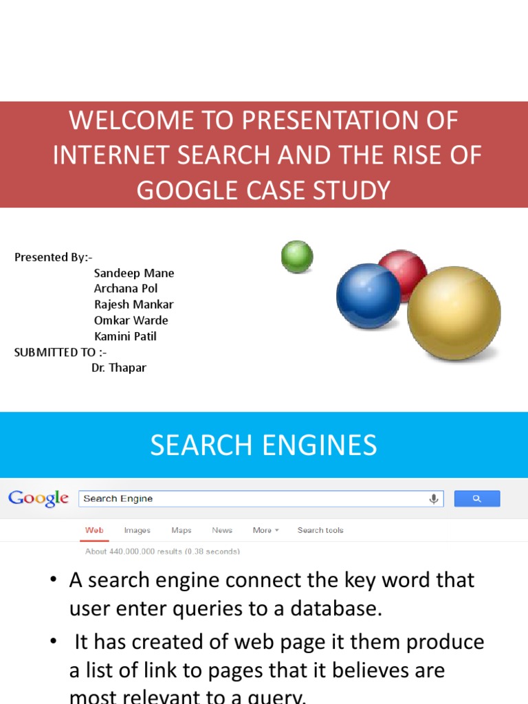 Google Search Engine Case Study | PDF | Web Search Engine | Google