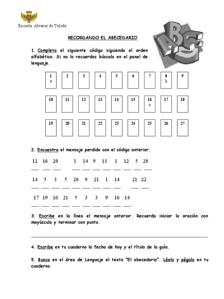 EL Abecedario Guia | PDF | Alfabeto | Texto