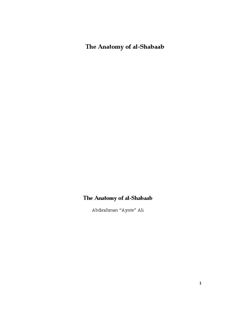 The Anatomy of Al Shabaab | PDF | Al Shabaab (Militant Group) | Somalia