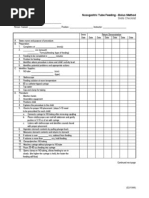 Checklist PEG Tube Feeding | PDF | Medicine | Health Sciences