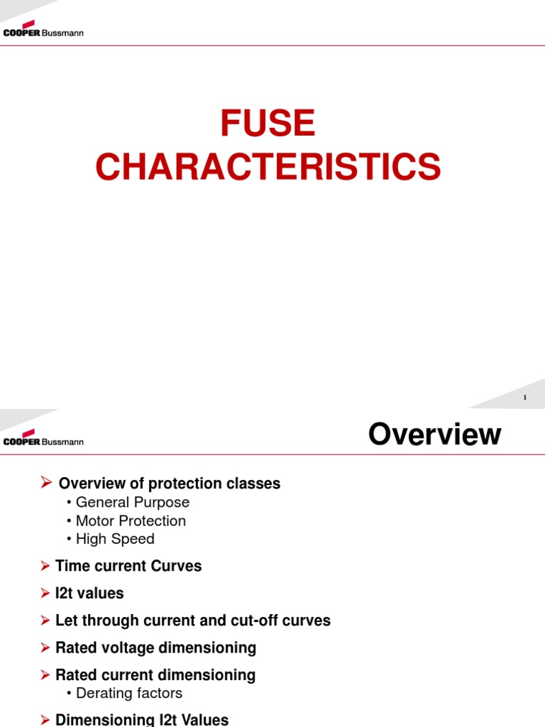 Fuse Characteristics and Applications Guide | PDF | Computers ...