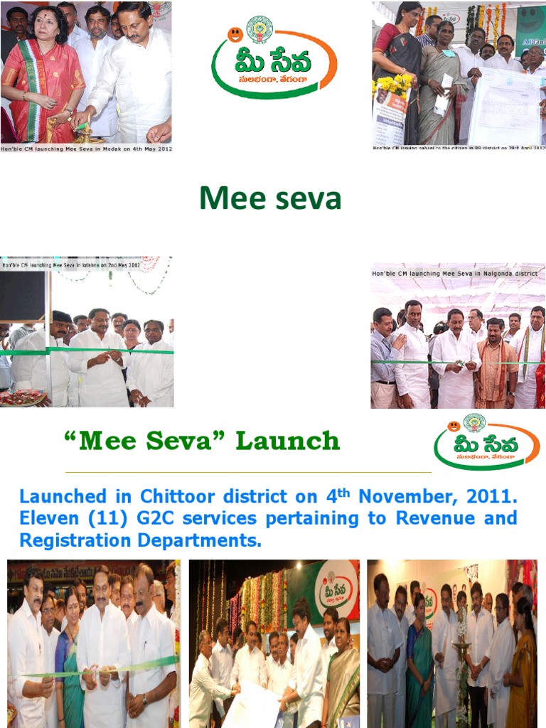 Mee Seva: Citizen Services Portal | PDF | Business
