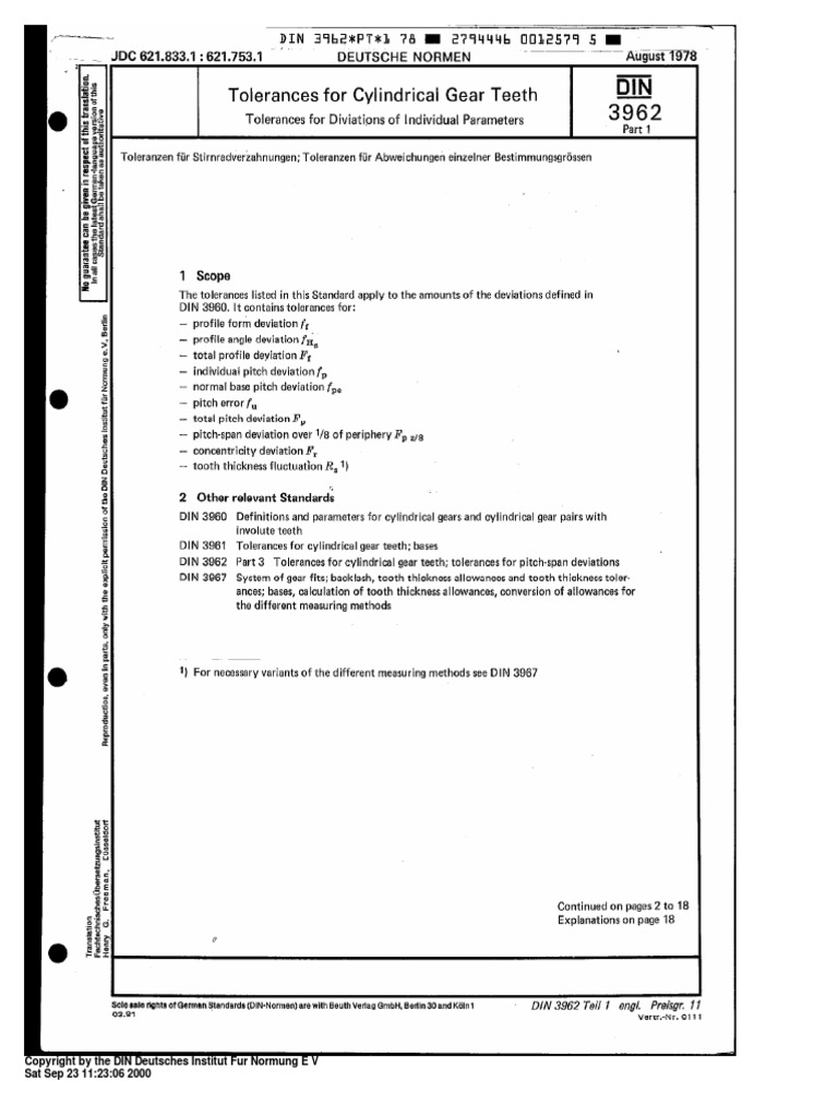 Din 3962 Part 2 | PDF