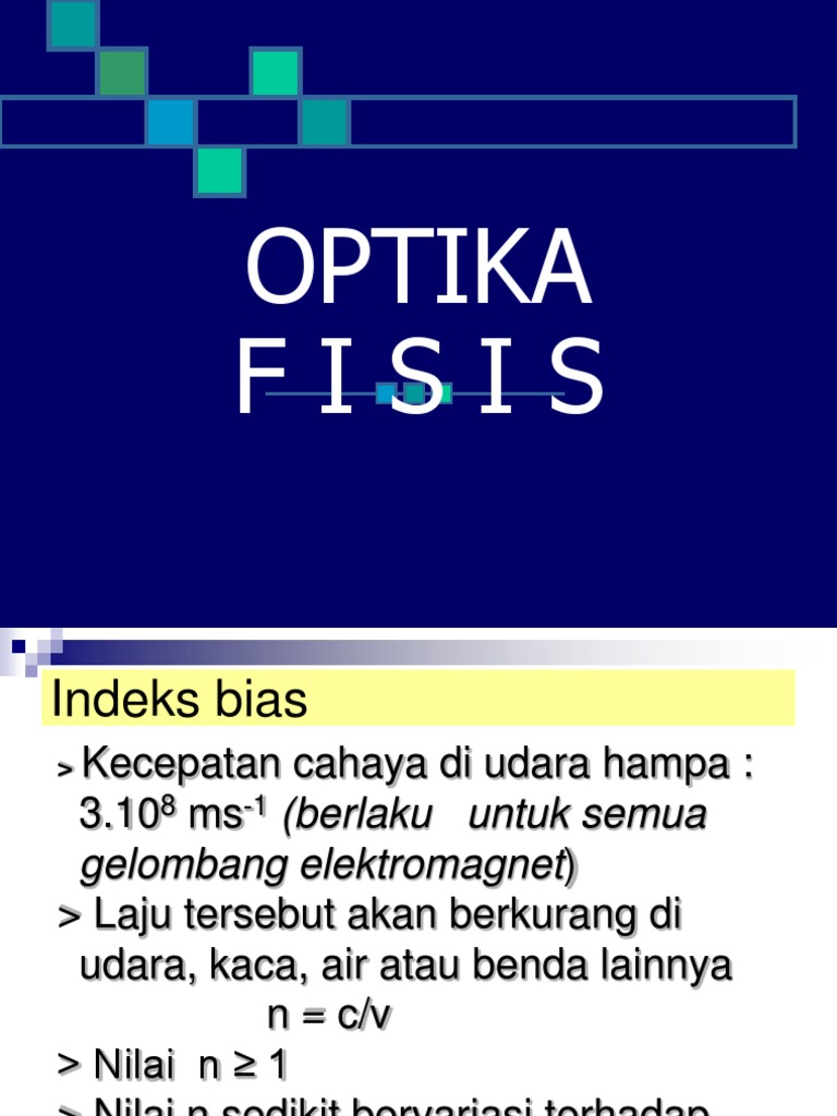 Optika Fisis | PDF | Sains & Matematika