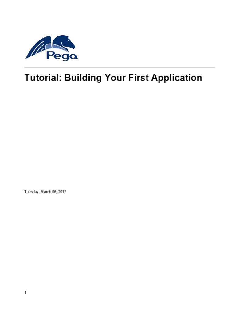 PRPC Build Your First Application | PDF | Business Process | Use Case