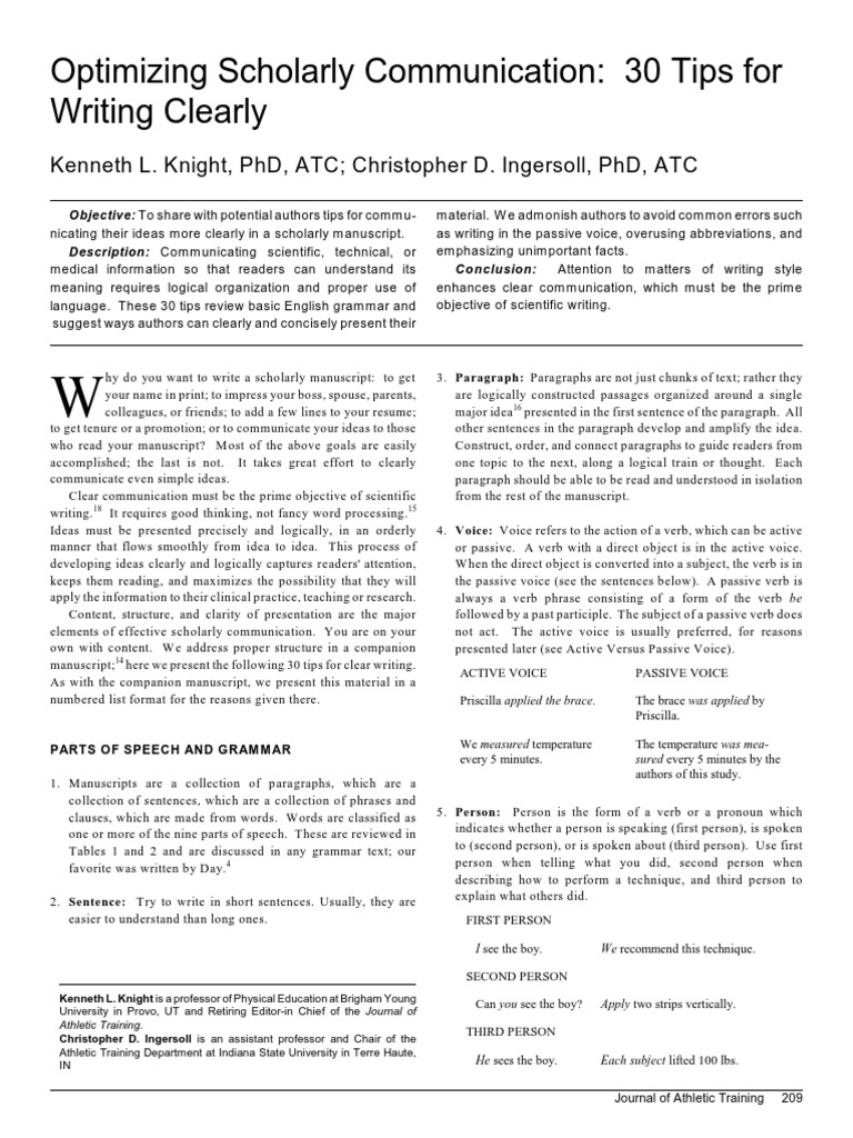 30 Tips For Writing Clearly | PDF | Noun | Grammatical Number