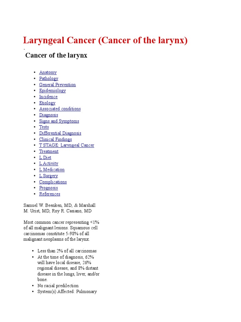 Untitled 1 | PDF | Larynx | Radiation Therapy