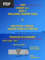 Practical Visual Inspection of Welds | PDF | Welding | Construction