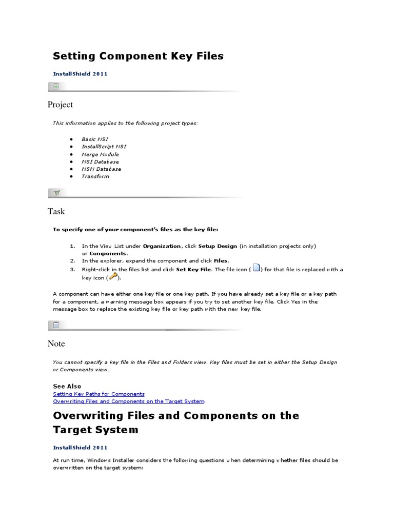 Setting Components Key File | PDF | Windows Registry | Computer File
