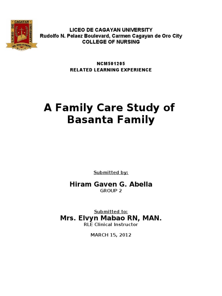 Family Case Study 2 | PDF | Health Care | Family