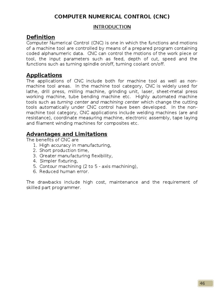 CNC Manual | PDF | Numerical Control | Control Theory