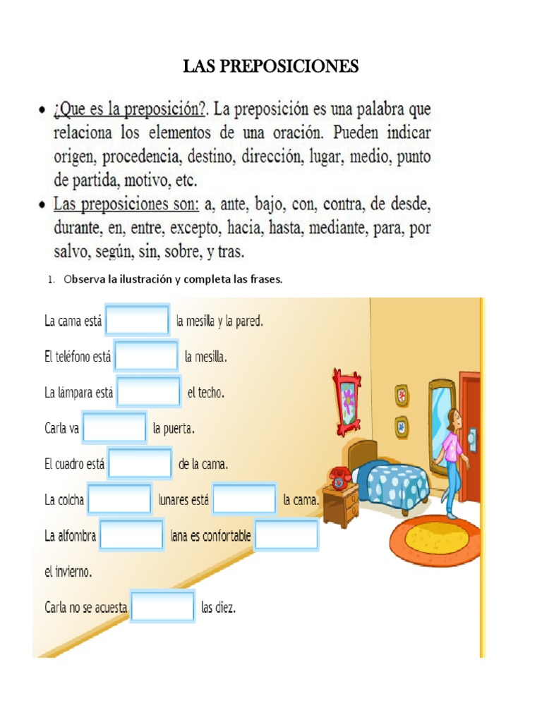 Guia Elaborada Las Preposiciones 2° | PDF | Deportes | Violencia