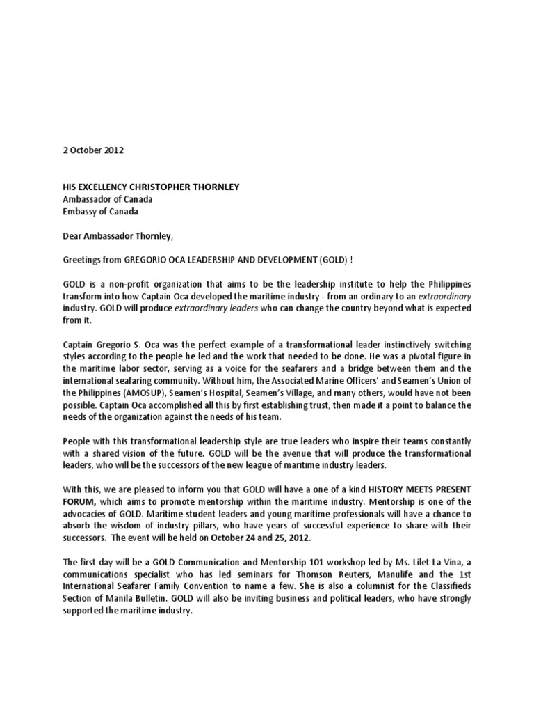 Christopher Thornley: His Excellency | PDF | Business