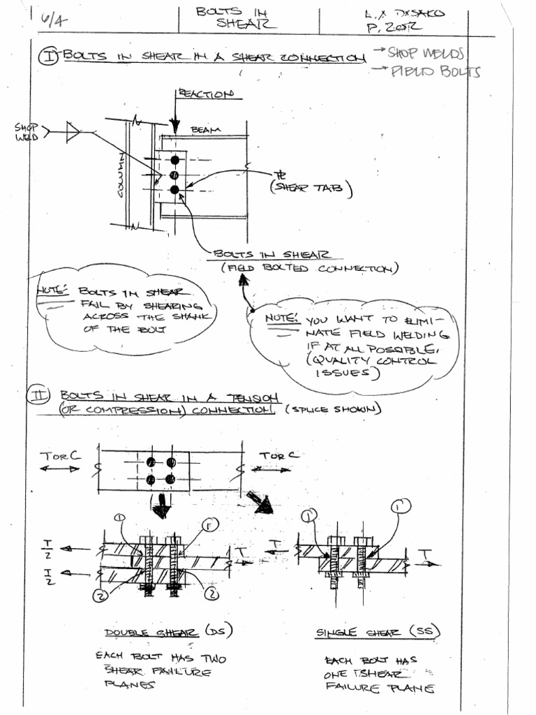 Steel Connection Notes | PDF
