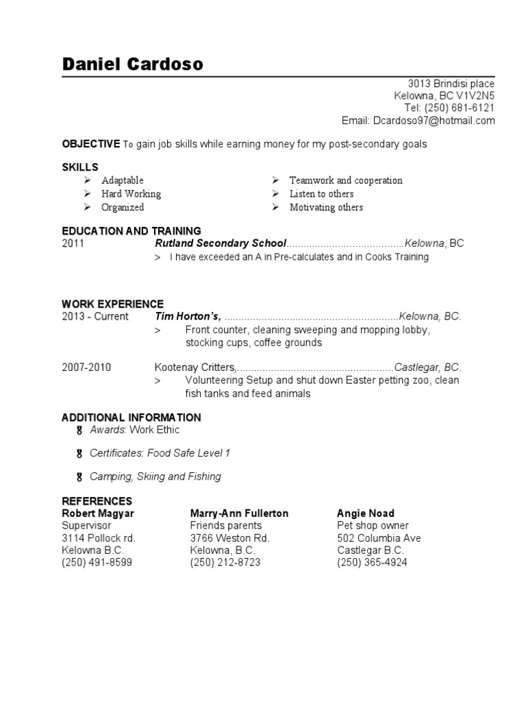 Daniel Cardoso Resume | PDF | Career & Growth | Business
