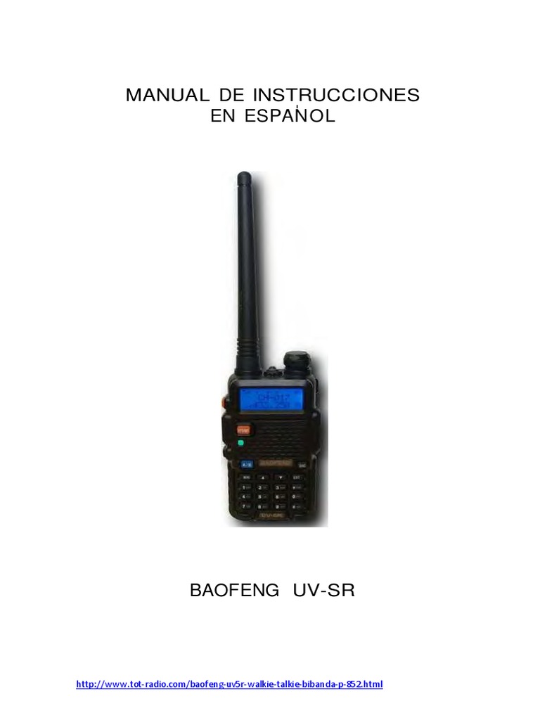Manual de Instrucciones Baofeng UV5R Espanol | PDF | Batería ...