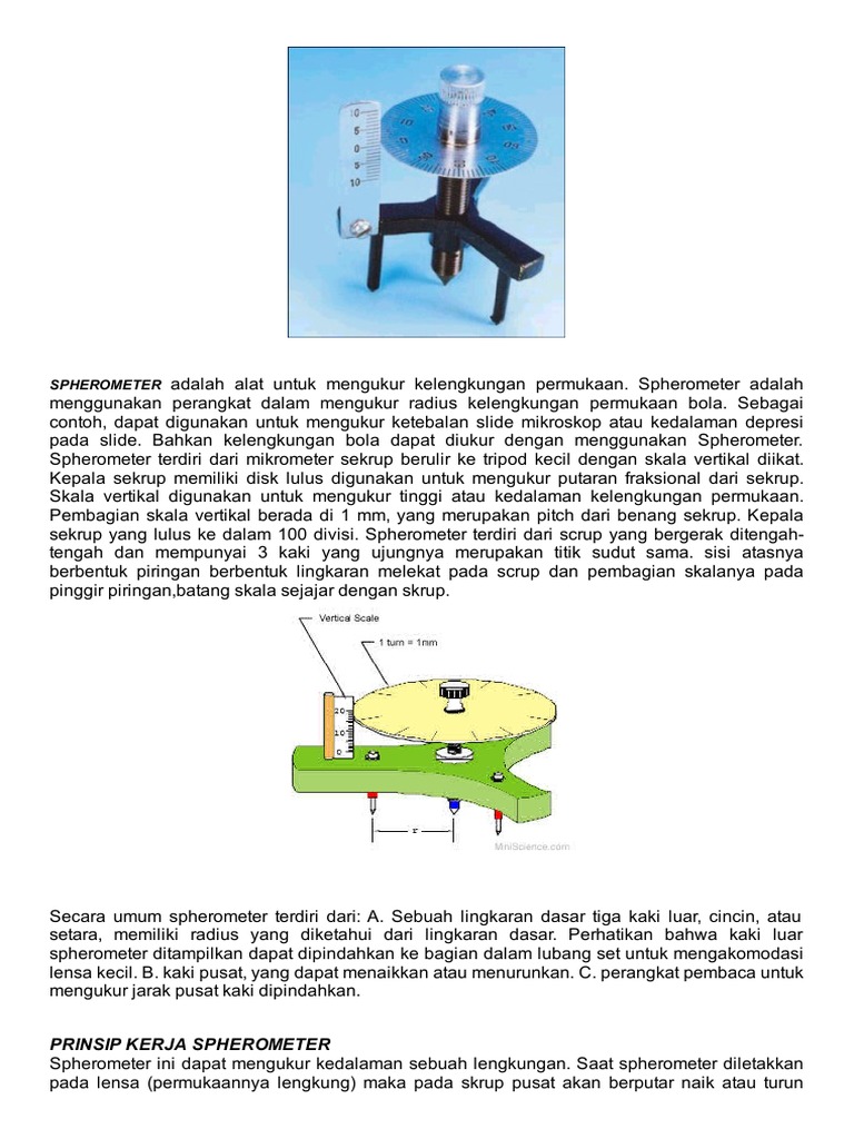 Spherometer | PDF | Griya & Taman