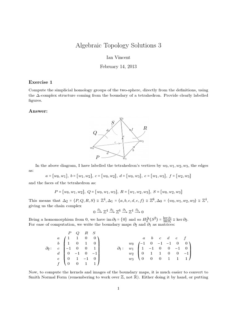 Algebraic Topology Exercises | PDF | Algebraic Topology | Category Theory