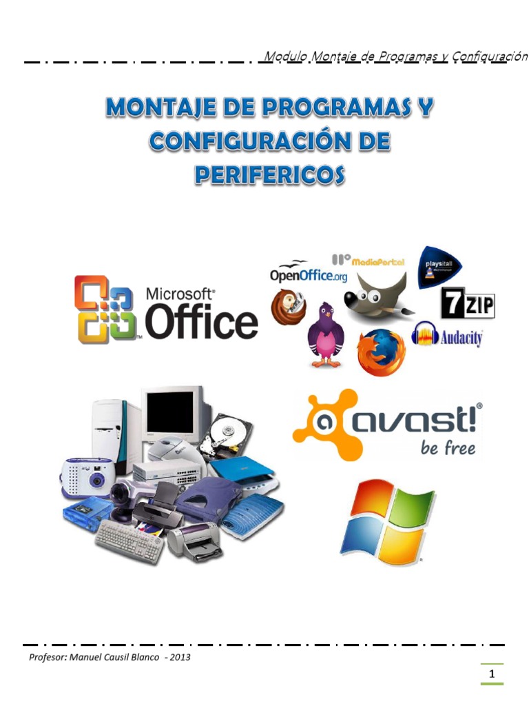 Manual Montaje de Programas y Configuración de Perifericos | Windows 7 ... Manual Montaje de Programas y Configuración de Perifericos | Windows 7 ...