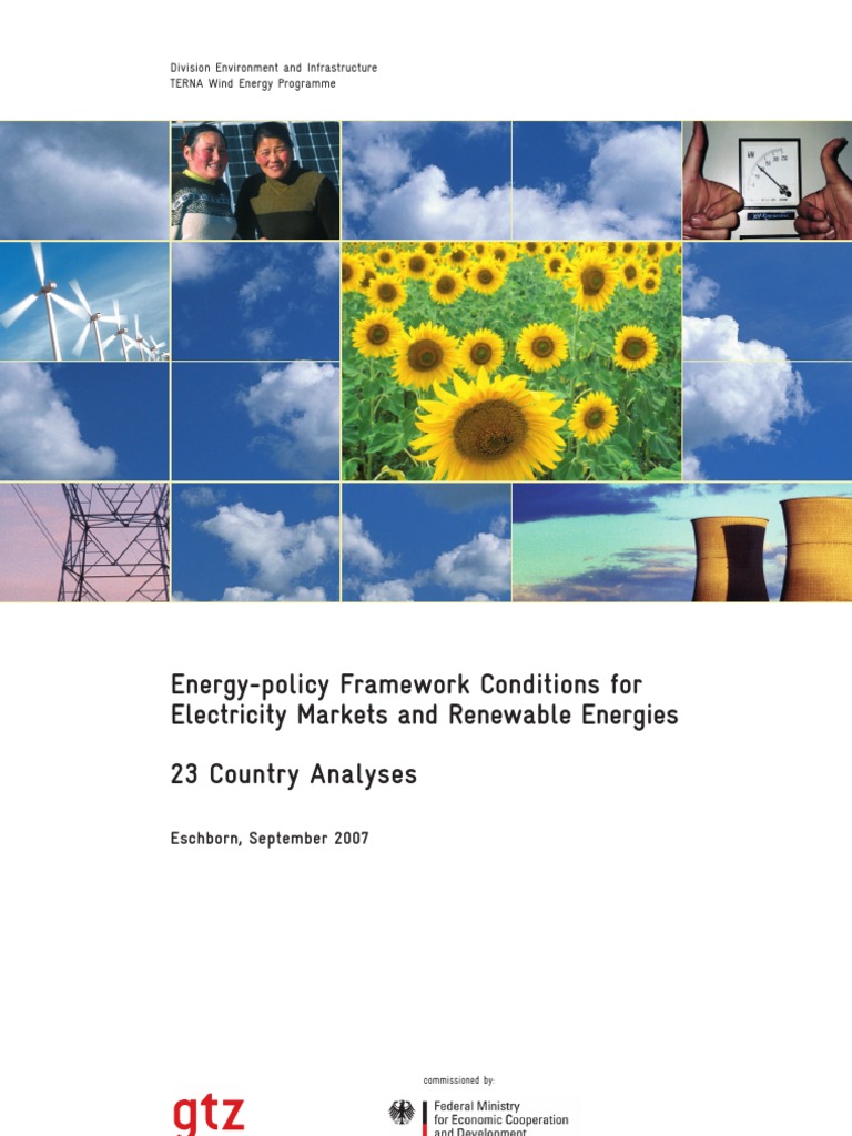 Energy-Policy Framework Conditions For Electricity Markets and ...