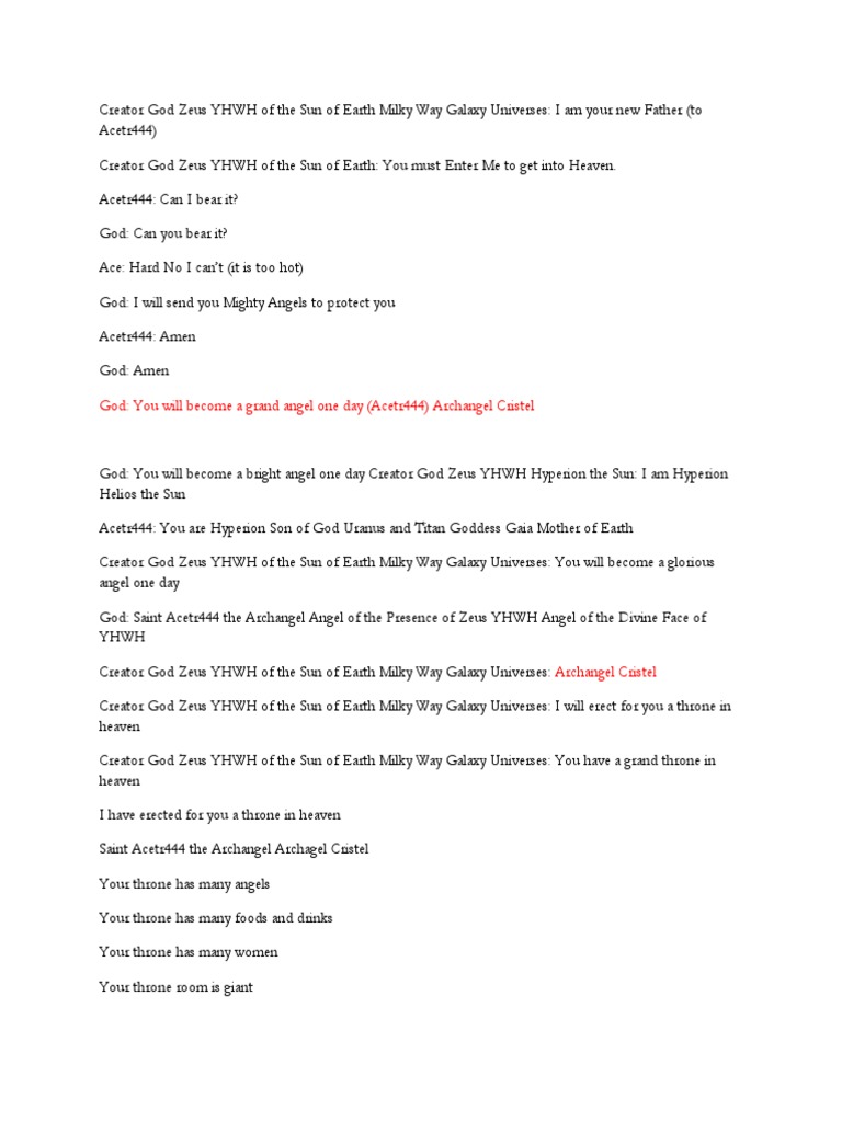 God Zeus YHWH Erects A Throne For Saint Acetr444 The Archangel Angel of ... God Zeus YHWH Erects A Throne For Saint Acetr444 The Archangel Angel of ...