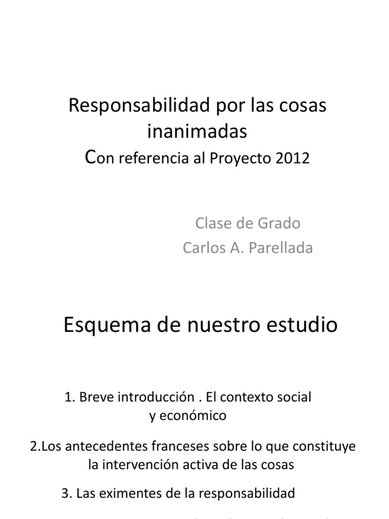 563 Resp. Cosas Inanimadas 2012 Grado | PDF | Causa próxima | Propiedad