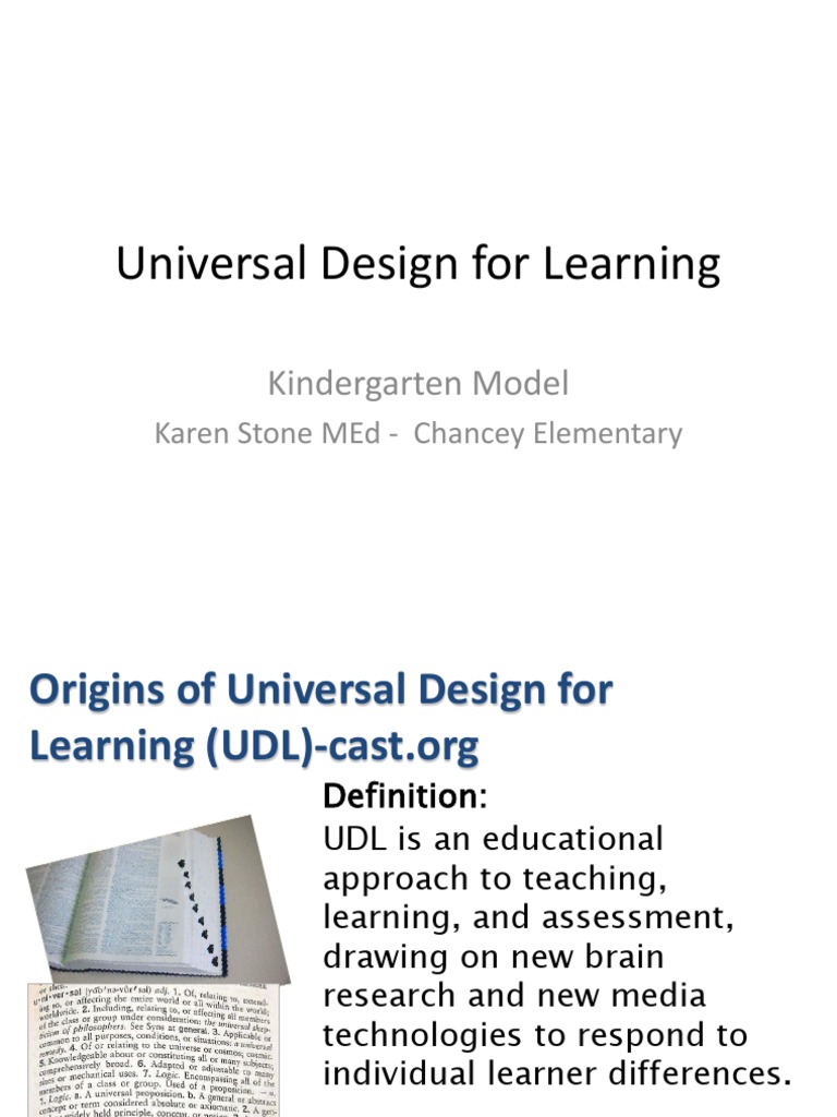 Universal Design For Learning PPT Presentation | PDF | Educational ...