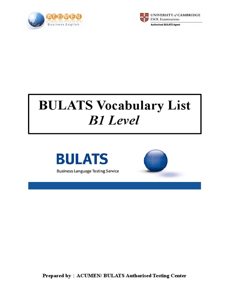 Bulats | PDF
