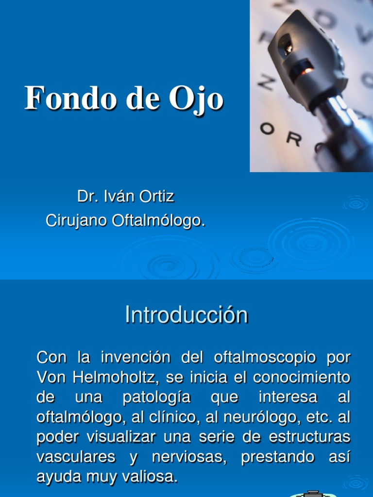 Fondo de Ojo | PDF | Ojo humano | Anatomía humana