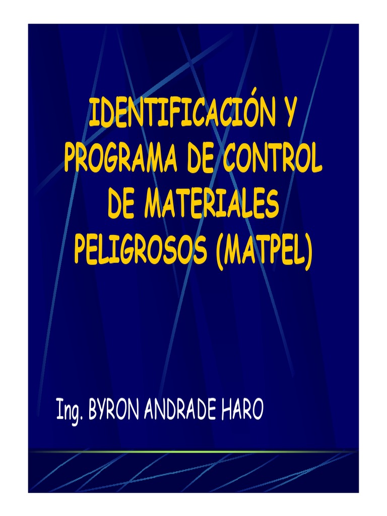 Identificacion Matpel PDF | PDF