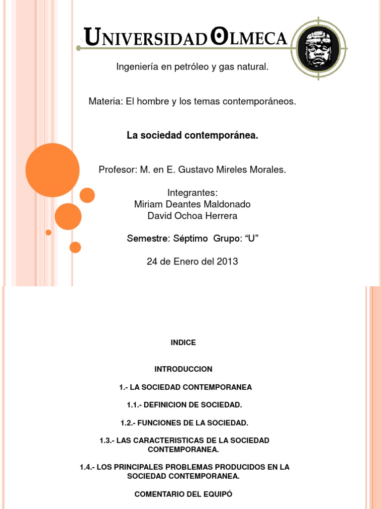 La Sociedad Contemporanea | PDF | Sociedad | Science