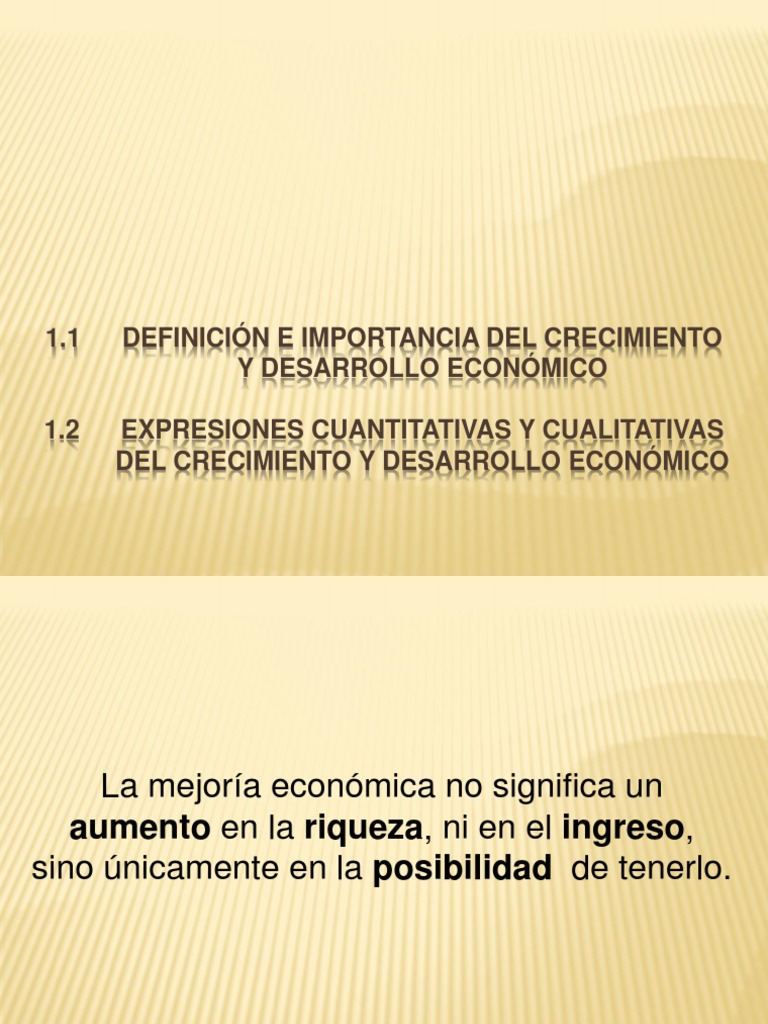 Crecimiento y Desarrollo Económico | PDF | Producto Interno Bruto | Crecimiento económico