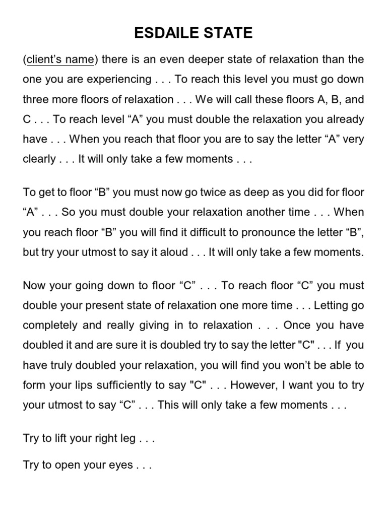 4B Esdaile State - Script Card | PDF