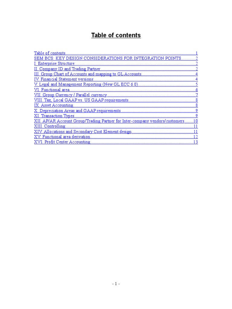 SEM BCS Key Design Considerations For Integration With SAP ECC | PDF ...