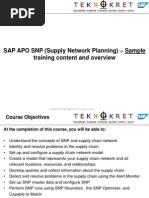SAP APO Supply Network Planning Overview | PDF | Supply Chain | Inventory