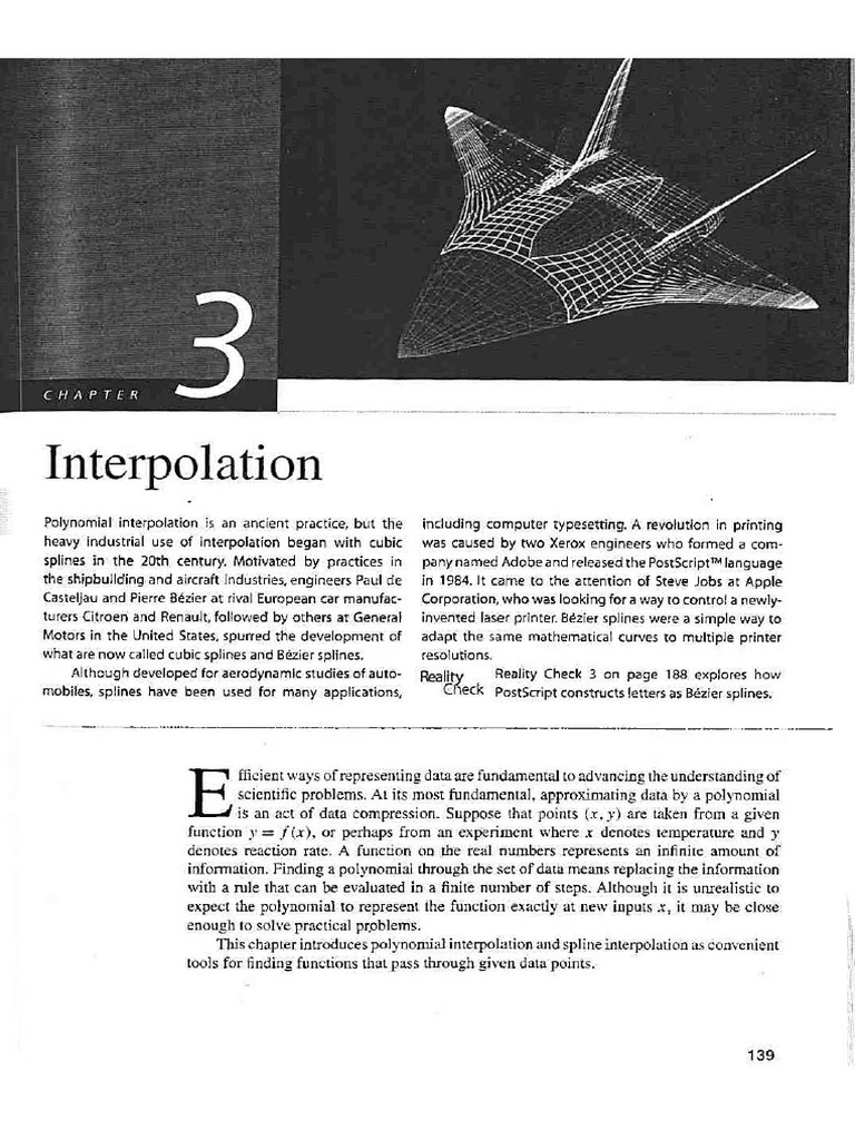 Numerical Analysis Chapter3 Pdf Pdf Interpolation Spline Mathematics
