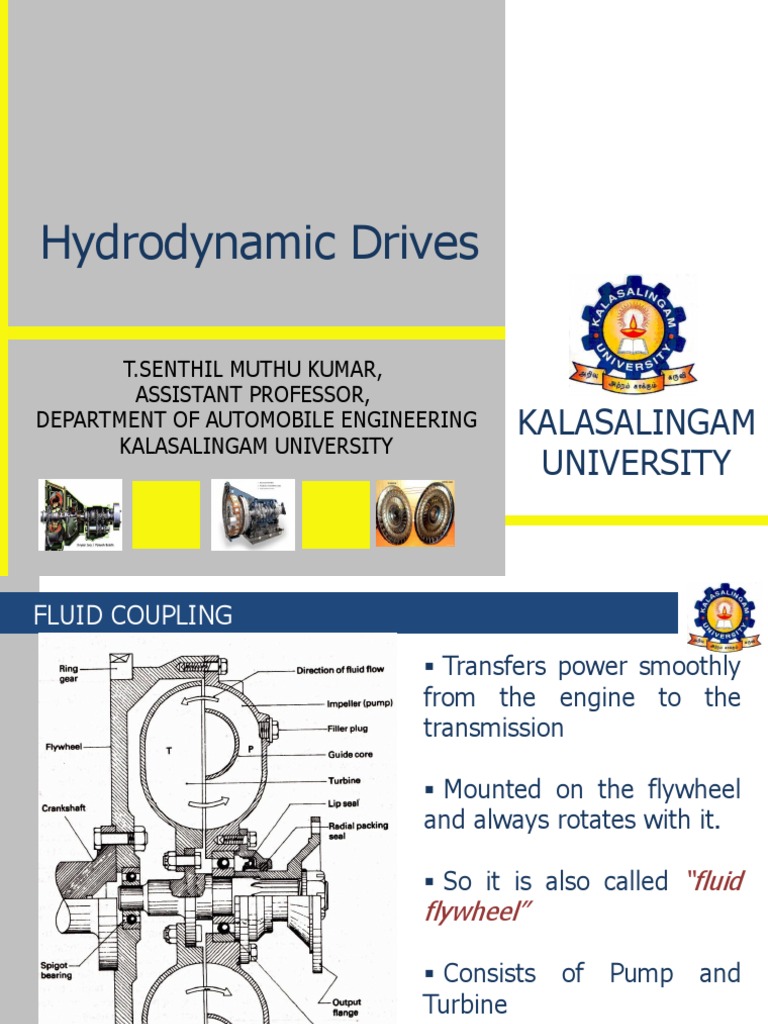 Hydrodynamic Drive Unit - 2 | PDF | Transmission (Mechanics ...