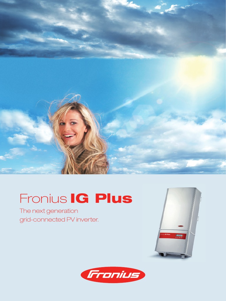 Fronius IG Plus PDF | PDF | Power Inverter | Fuse (Electrical)