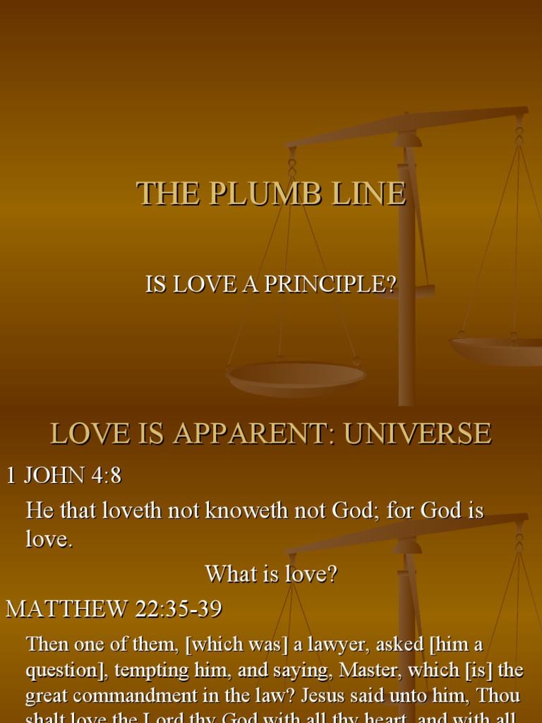 The Plumb Line | Ten Commandments | Law Of Moses