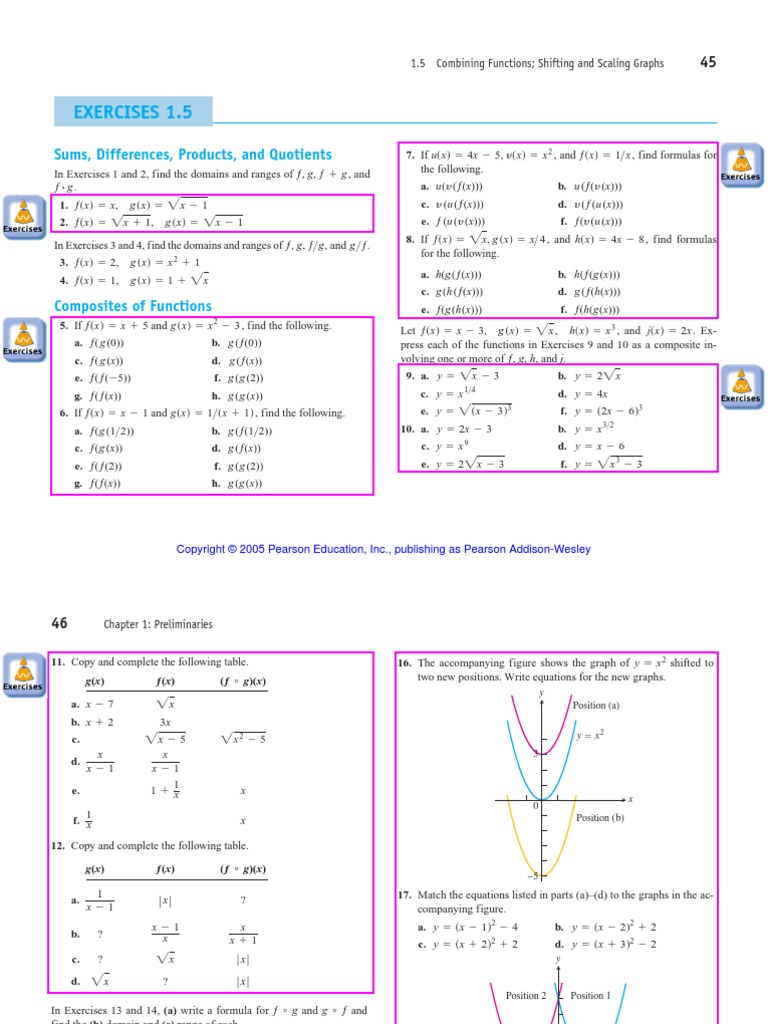 Tcu11 01 05ex | PDF | Function (Mathematics) | Functions And Mappings