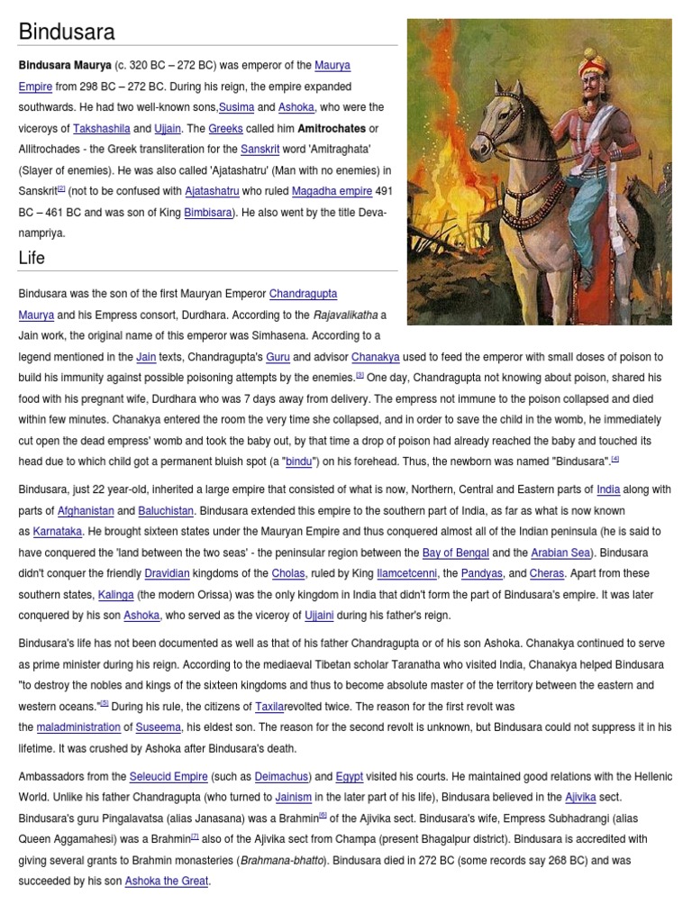 Bindusara | PDF