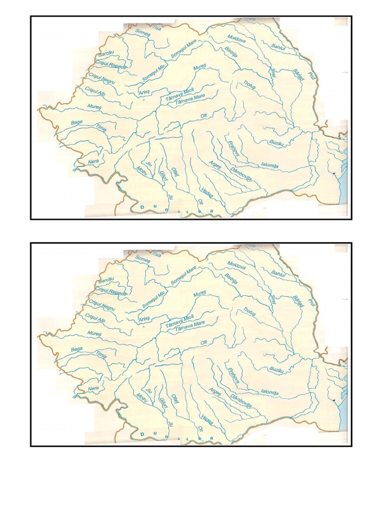 Harta Romaniei Rauri