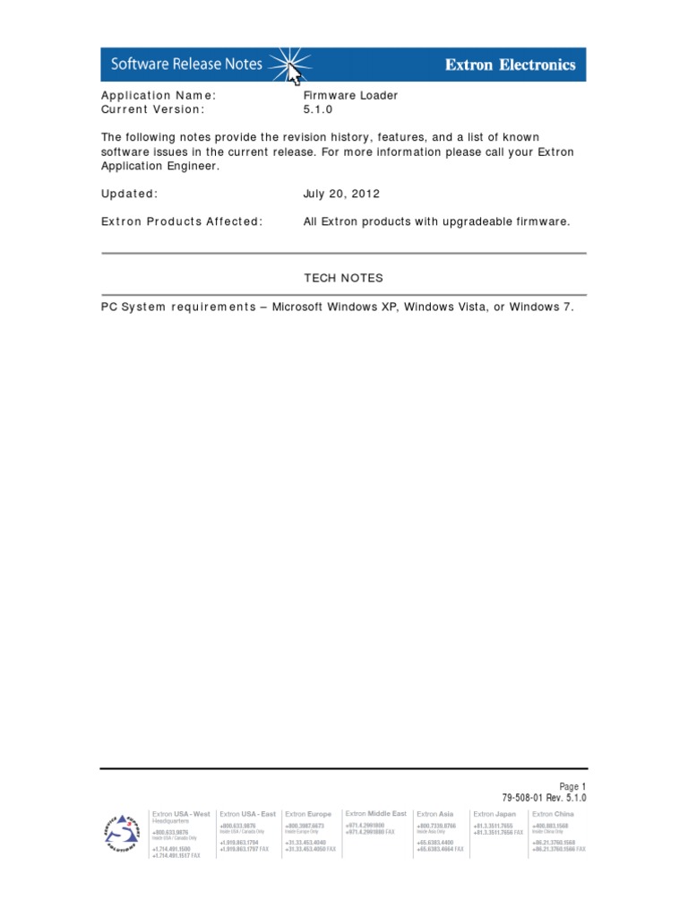 Extron Fw Loader V5x1 Pdf Command Line Interface Booting