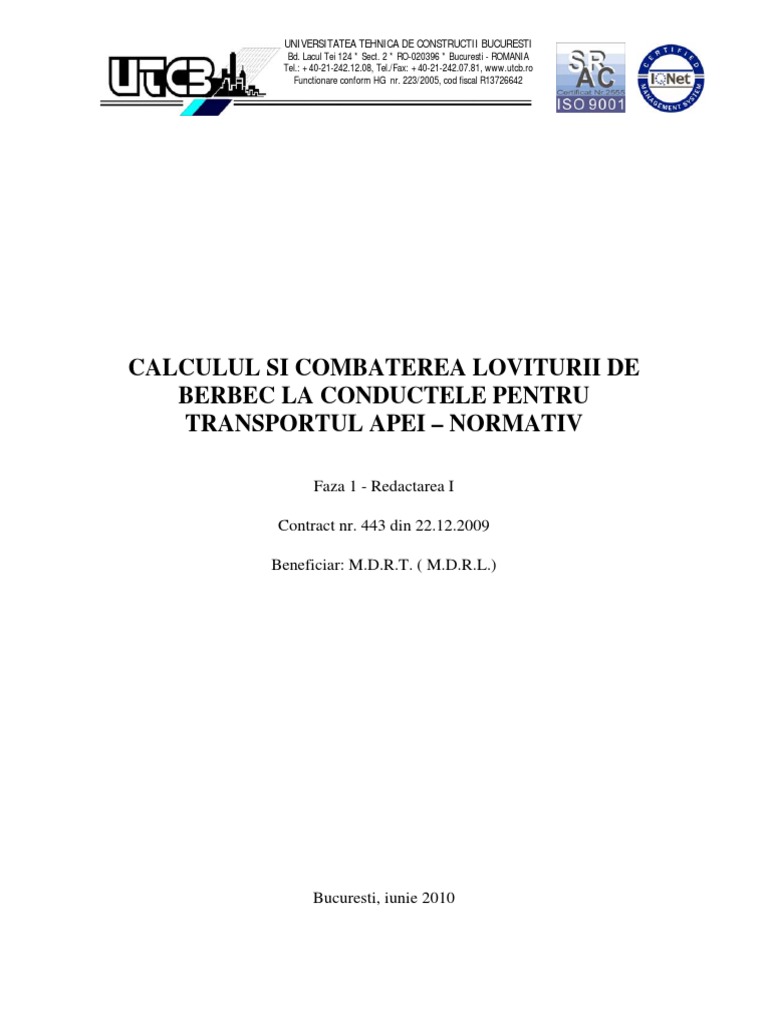 Water Hammer Calculation | PDF