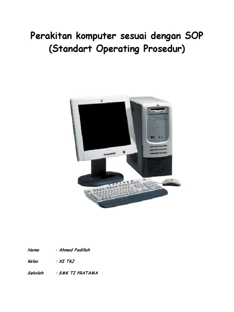Perakitan Komputer Sesuai Dengan SOP | PDF | Bisnis | Komputer